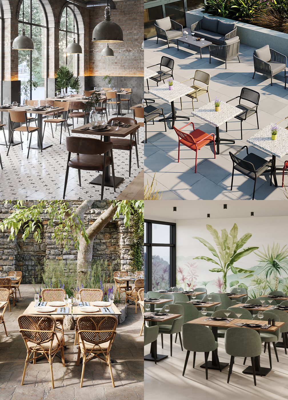 Mobilier Horeca, Terrasse, Restaurant, Collectivités - Lepage Mobiliers